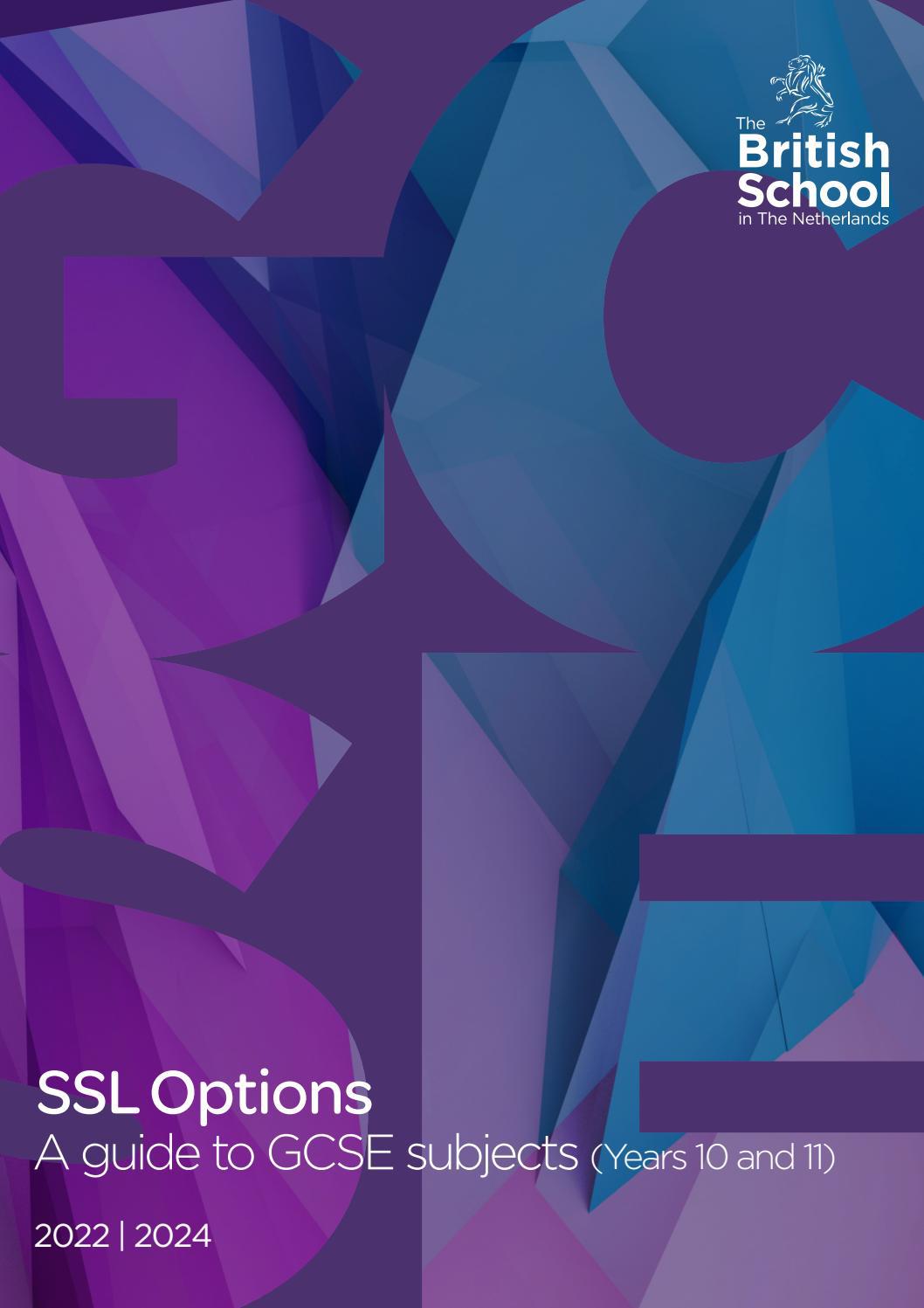 SSL GCSE Options Booklet By The British School In The Netherlands Issuu SSL GCSE Options Booklet By The British School In The Netherlands Issuu