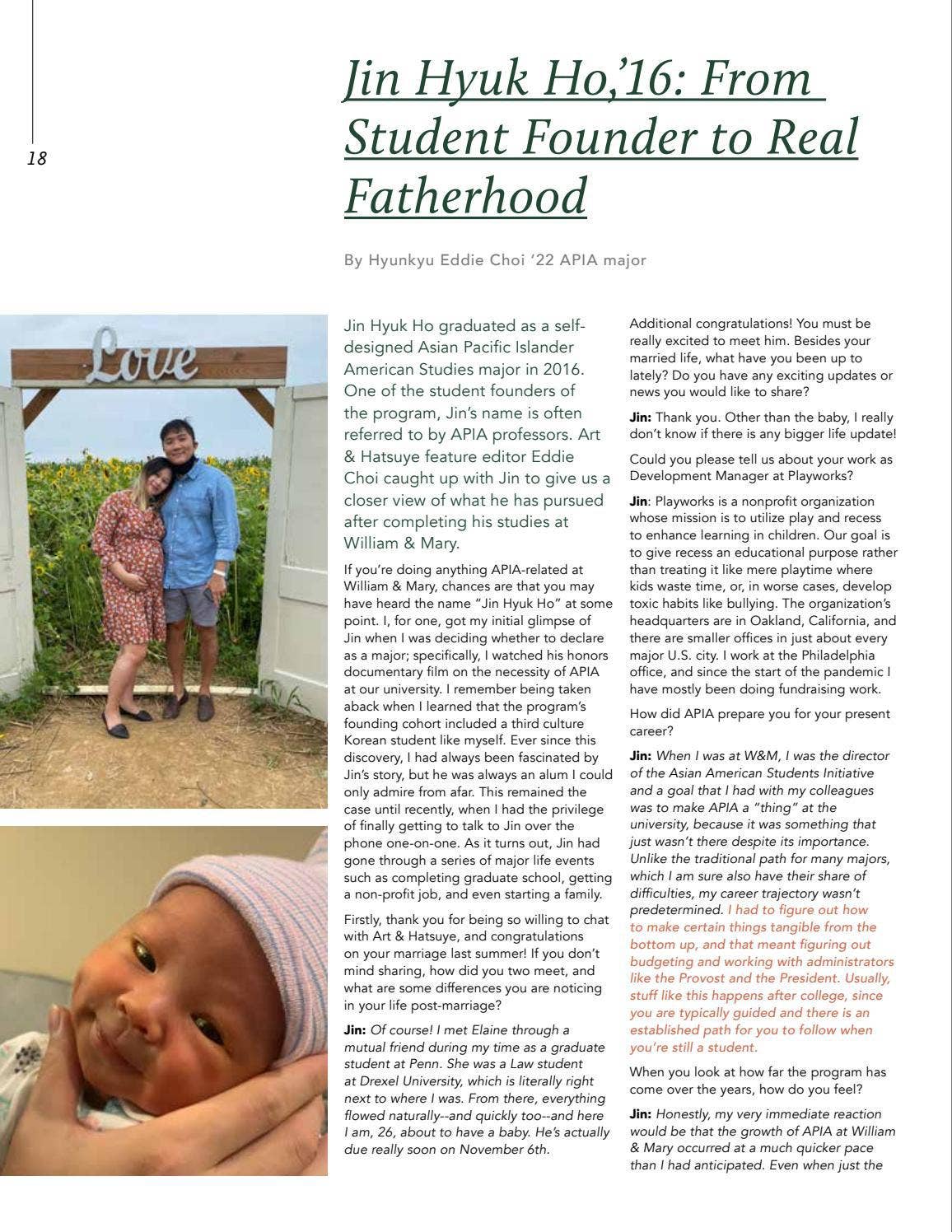 Art & Hatsuye 2021, Asian Centennial Edition by APIA -William and Mary ...