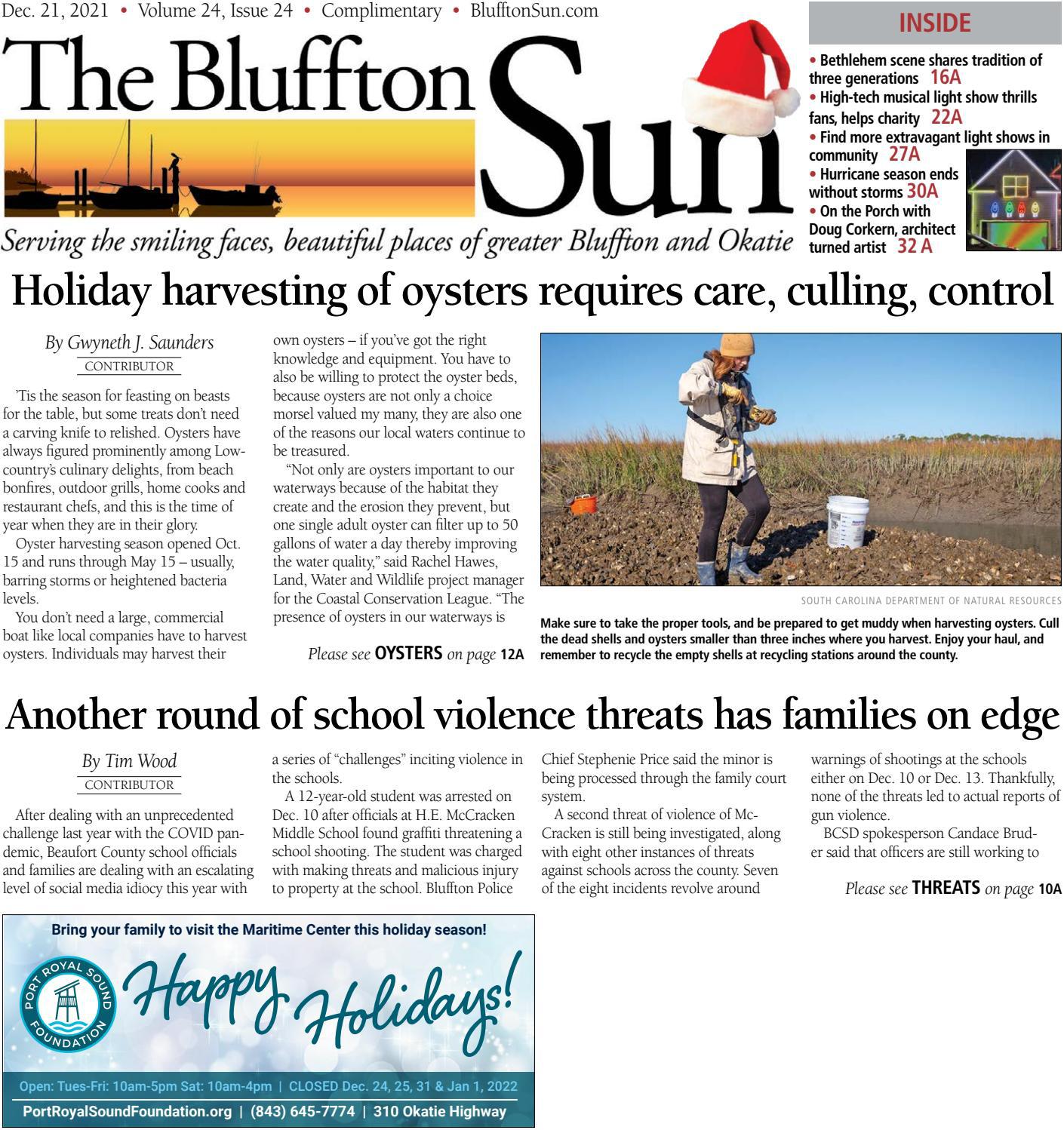VOLUME 24, ISSUE 24 • DECEMBER 21, 2021 by The Bluffton Sun - Issuu