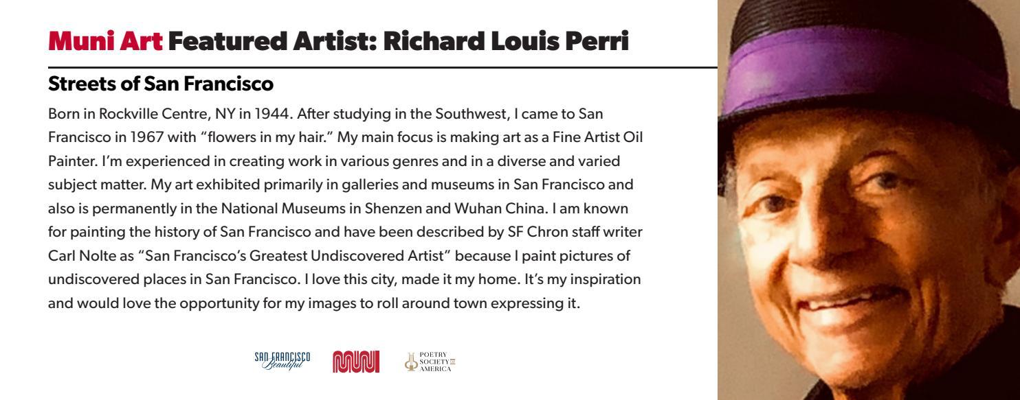 Muni Art 2022 - Richard Louis Perri Artist Portfolio by SFMTA - Issuu