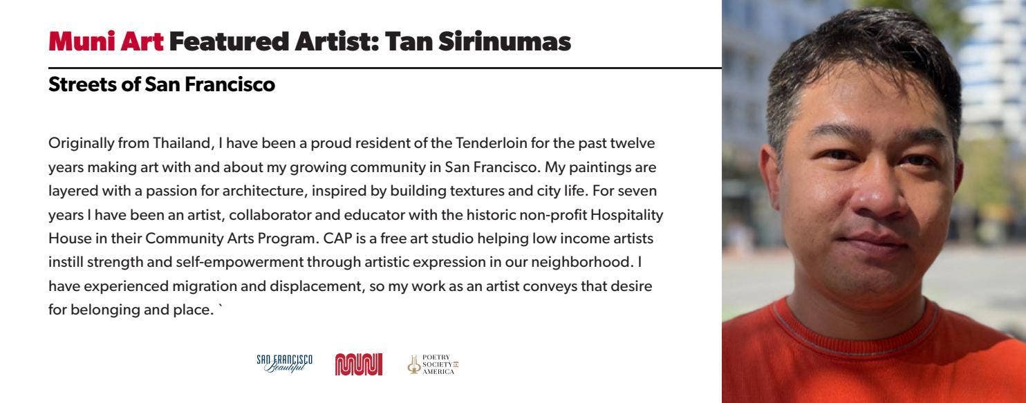 2022 Muni Art - Tan Sirinumas Artist Portfolio by SFMTA - Issuu