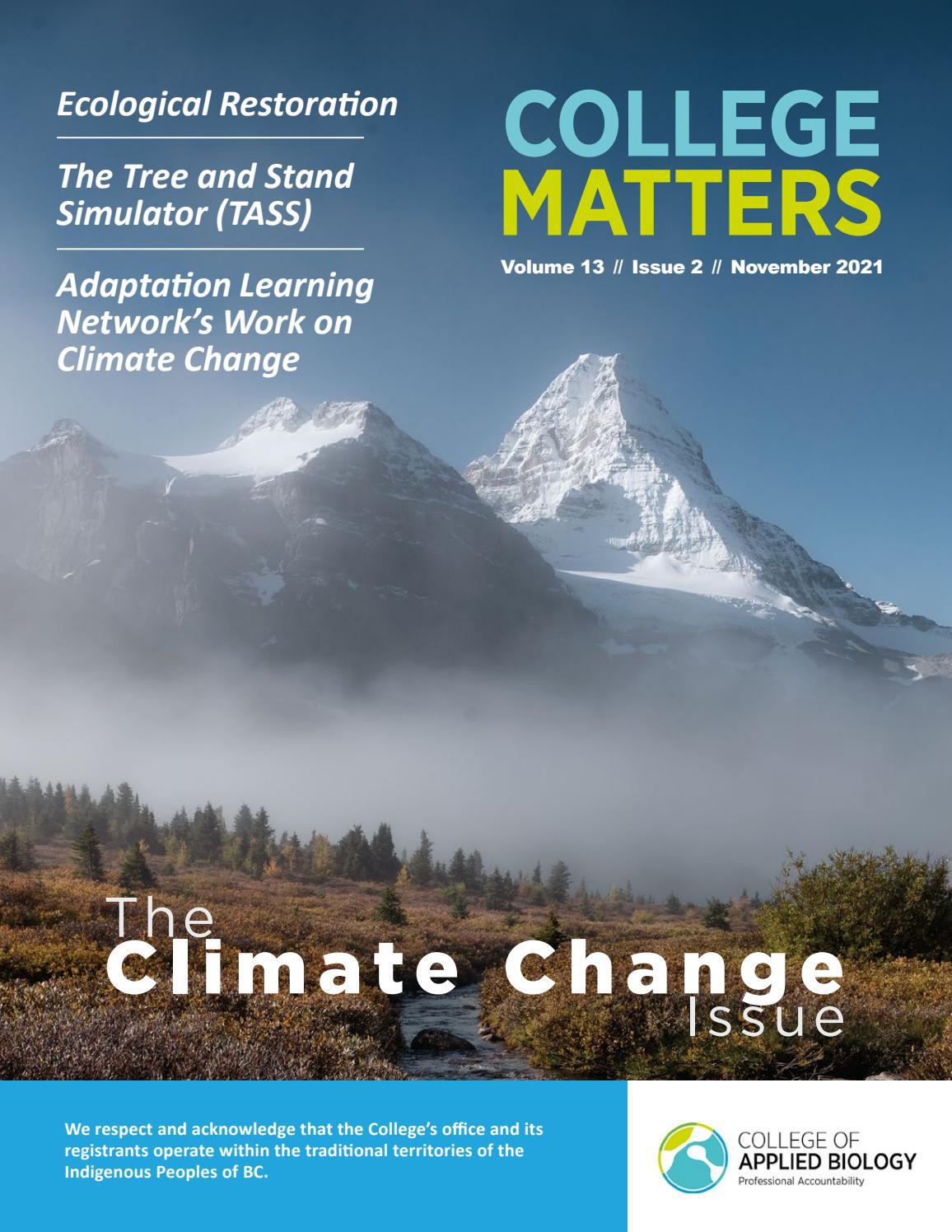 College Matters - Volume 13 - Issue 2 - November 2021 by College of ...