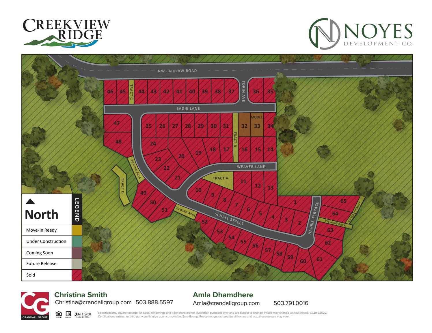 Creekview Ridge Price Map by Crandall Group | John L. Scott Real Estate ...
