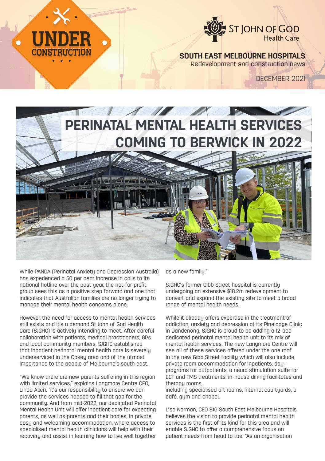 SJGHC Under Construction December 2021 by lisa.carman@sjog.org.au - Issuu