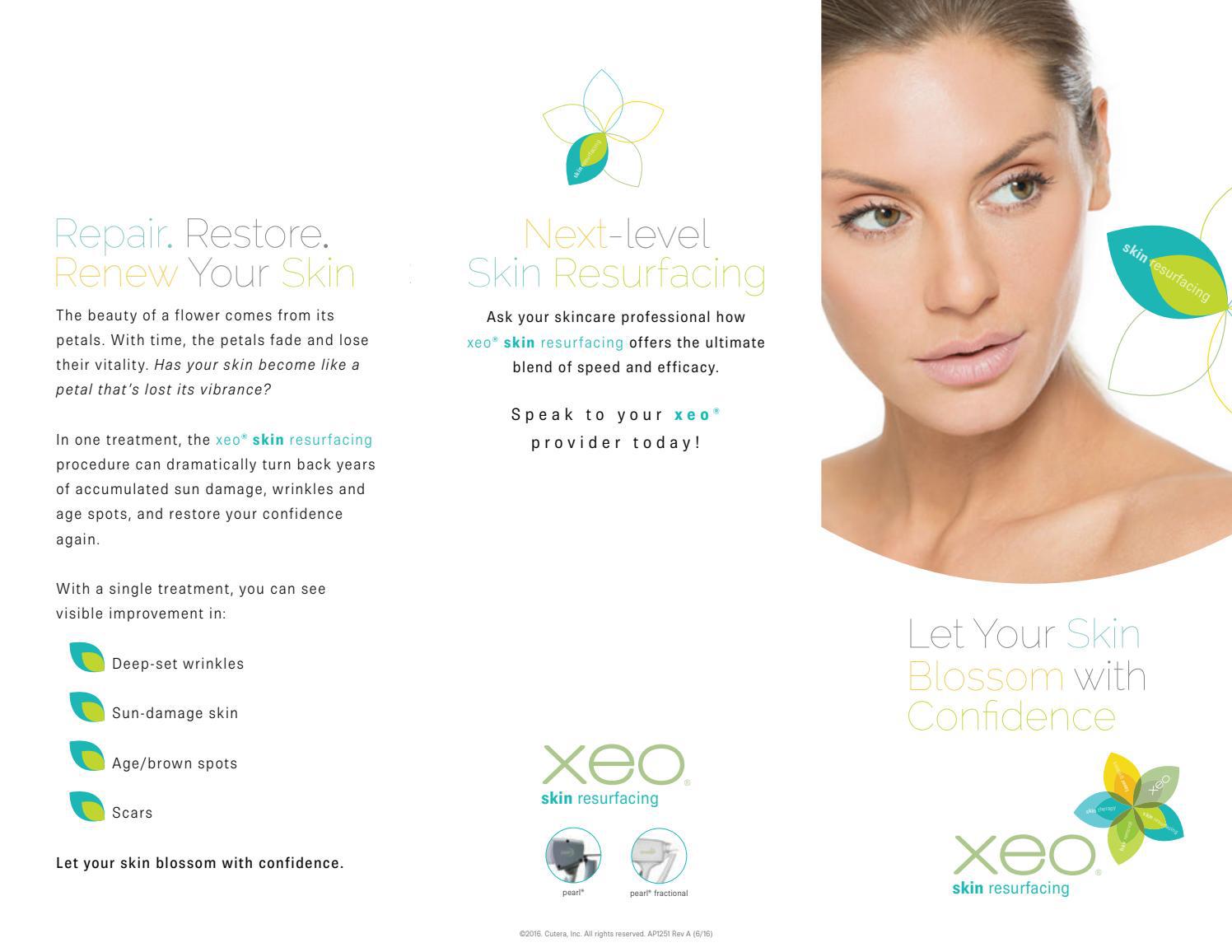 Xeo- Skin Resurfacing Patient Brochure by Cutera - Issuu
