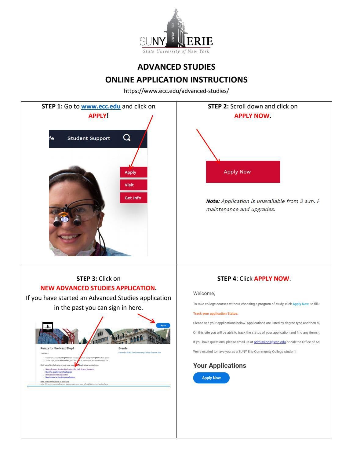 Online Application Instructions by SUNY Erie - Issuu