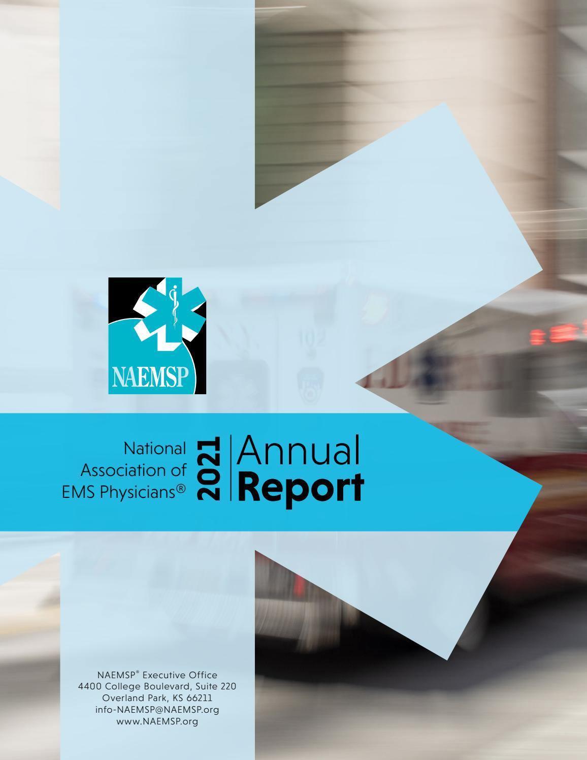 NAEMSP 2021 Annual Report by KellenComm - Issuu