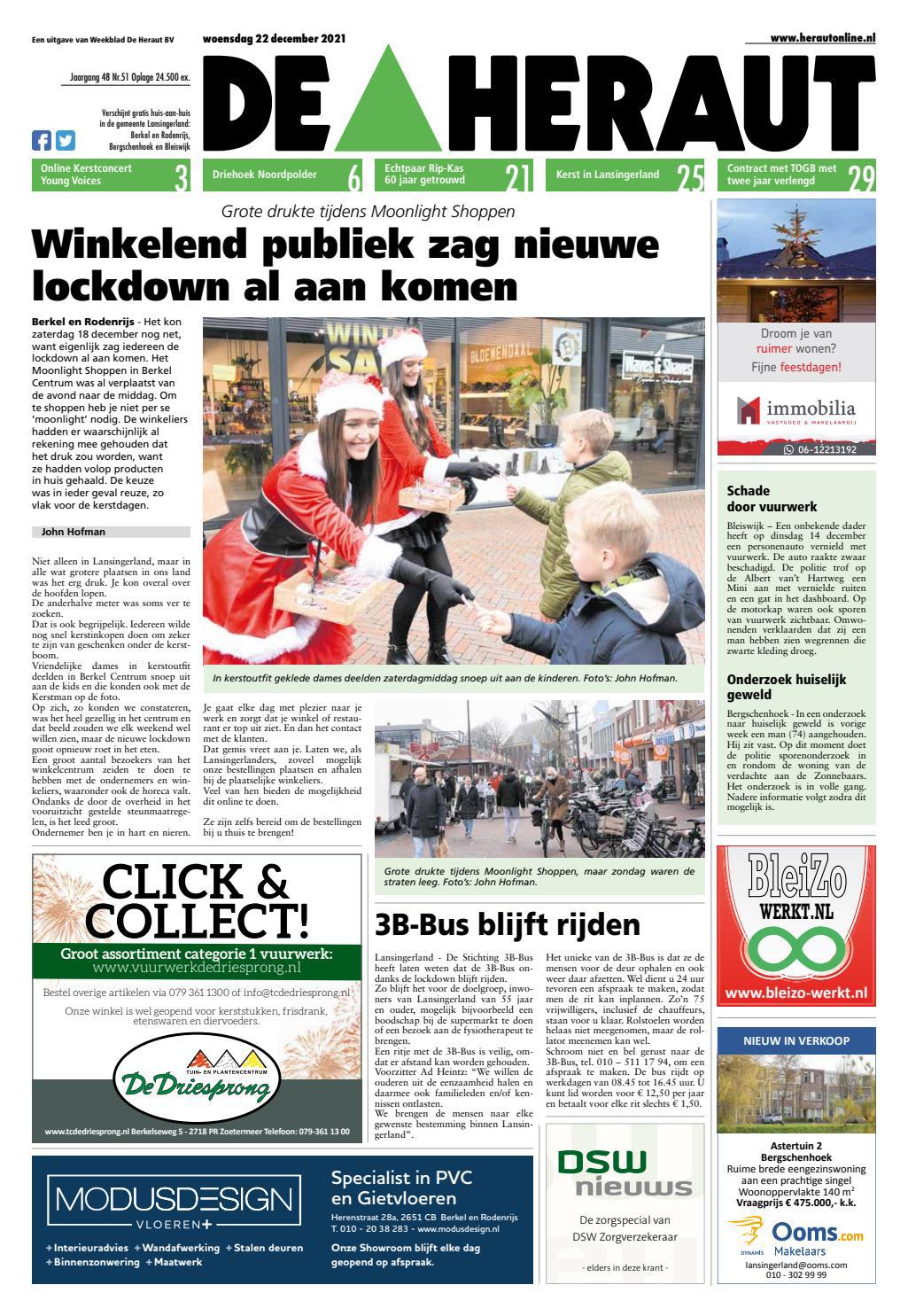 De Heraut week 51 2021 by Nieuwsblad De Heraut - Issuu