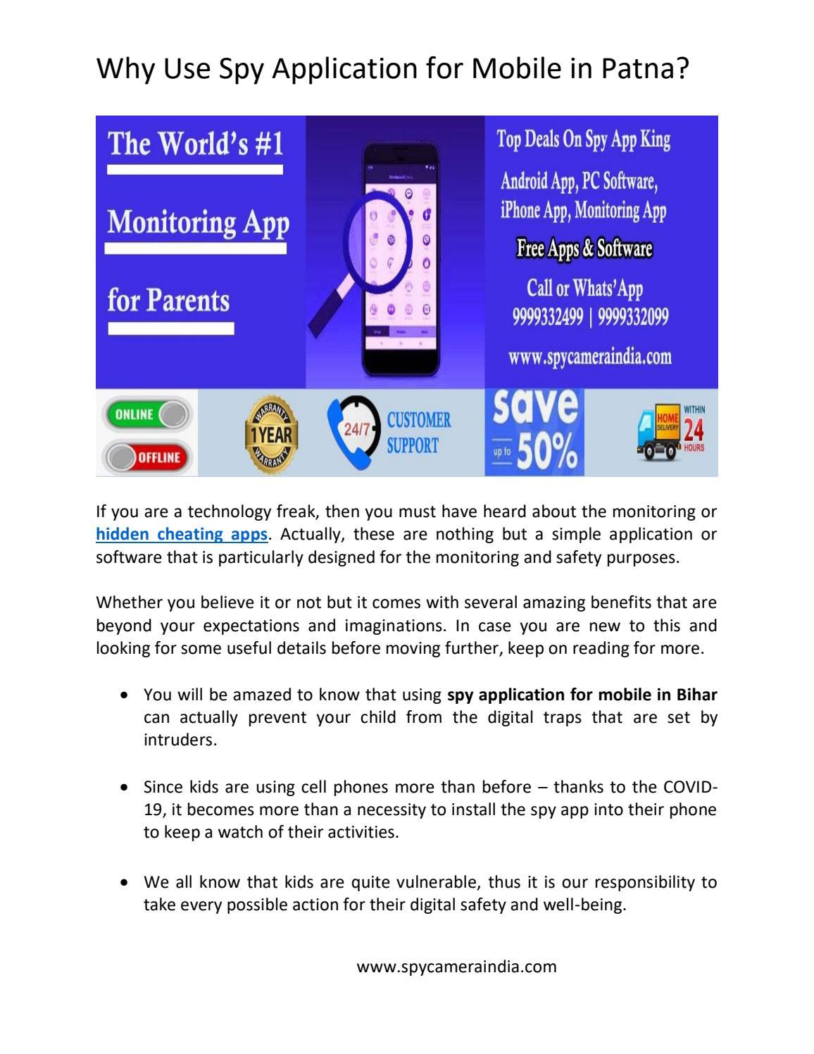 Why Use Spy Application for Mobile in Patna by spystore - Issuu