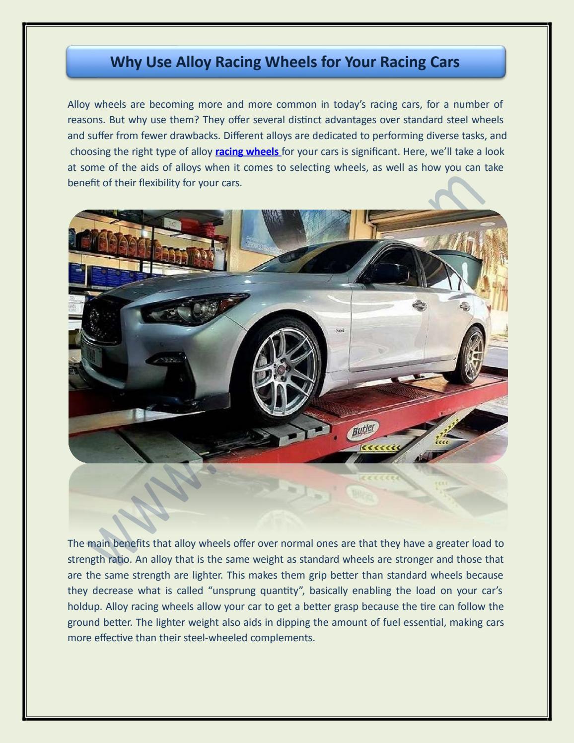 Why Use Alloy Racing Wheels For Your Racing Cars? by Tuner Stop - Issuu