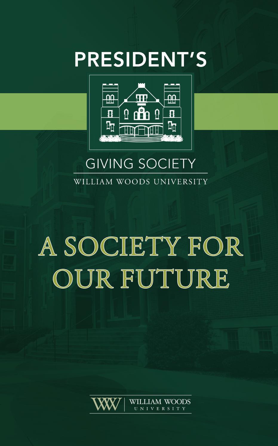 President's Giving Society by socialmedia-williamwoods - Issuu