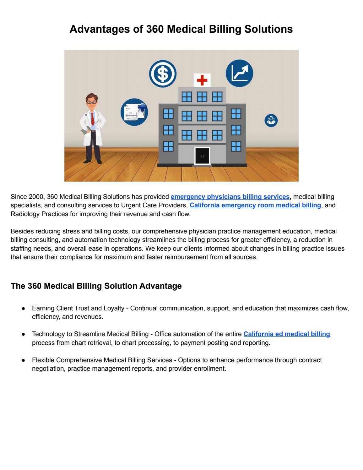 Advantages of 360 Medical Billing Solutions by 360 Medical Billing ...