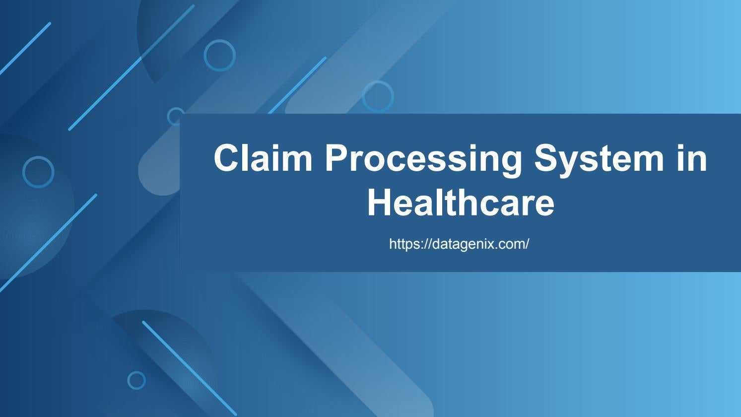 Claims Processing System Insurance by DataGenix - Issuu