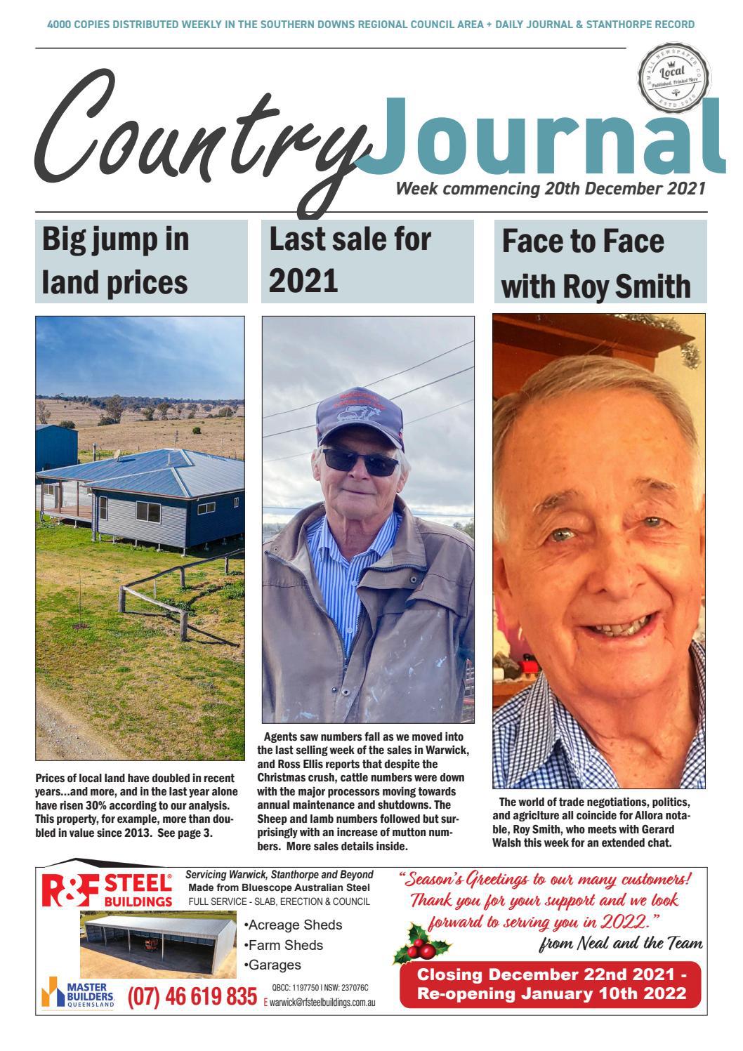 Country Journal, Edition #29 - December 20, 2021 by SmallNewspaperCo ...