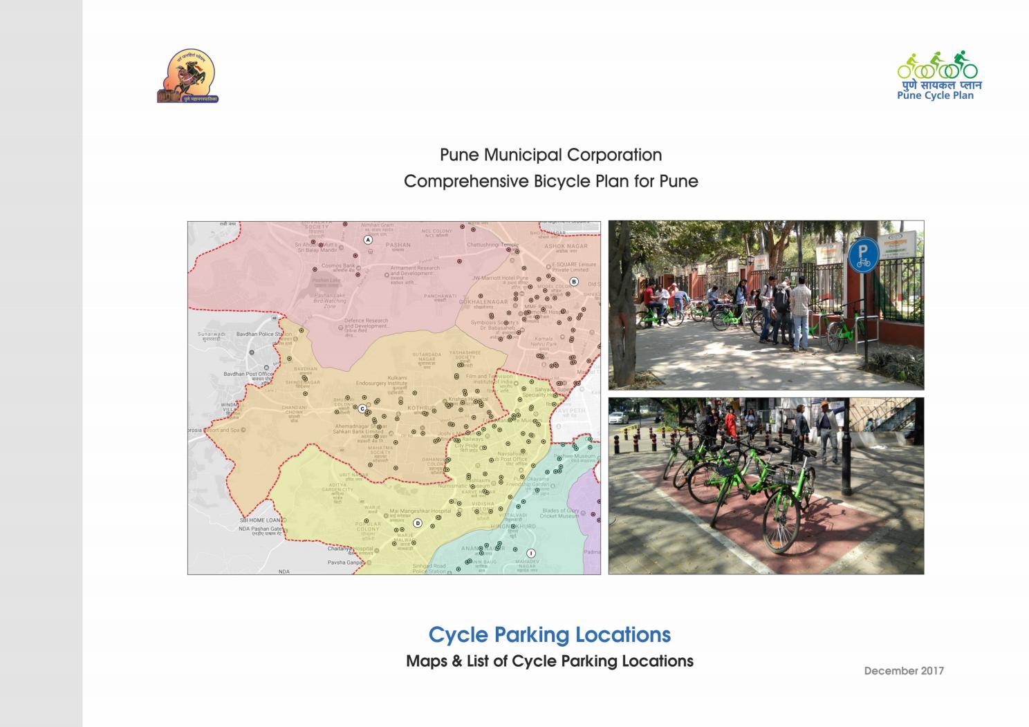 04 Pune Cycle Plan - Parking Locations - PDA, iTrans, CEE, PMC, Parisar ...