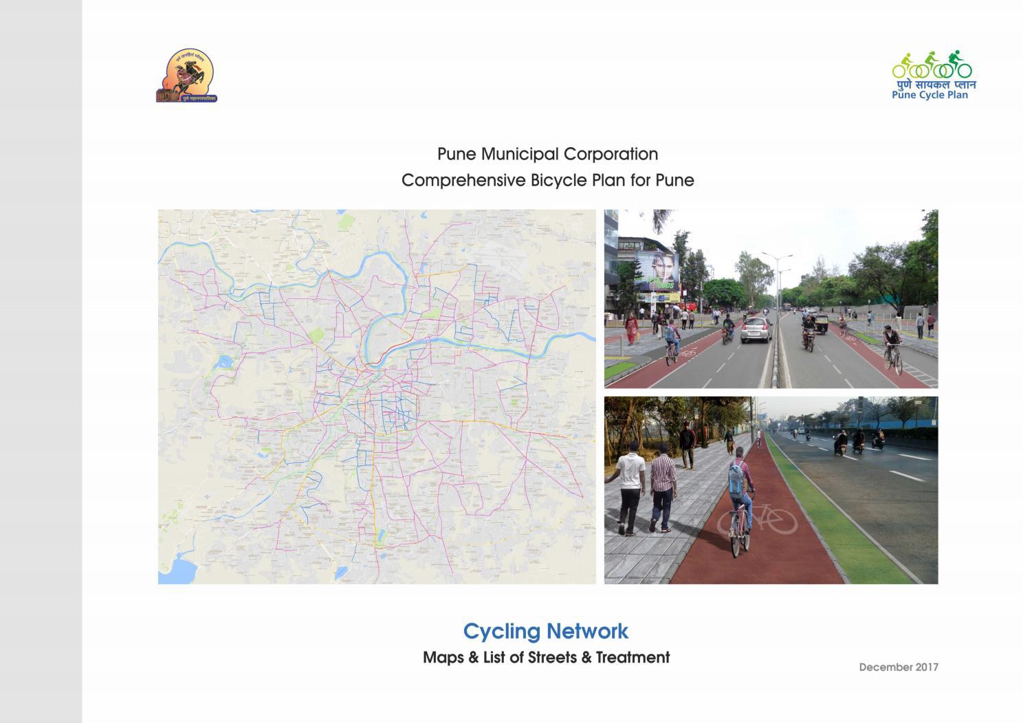 03 Pune - Cycle Network - Maps & List of Streets - PDA, iTrans, CEE, PMC, Parisar : Chetan ...