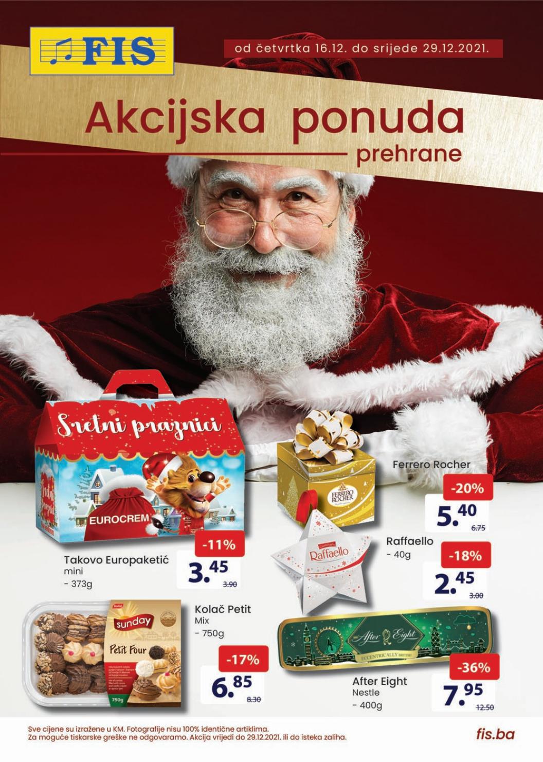 Fis katalog Prehrana od 16.-29.12.2021. by Catalog.ba - Issuu
