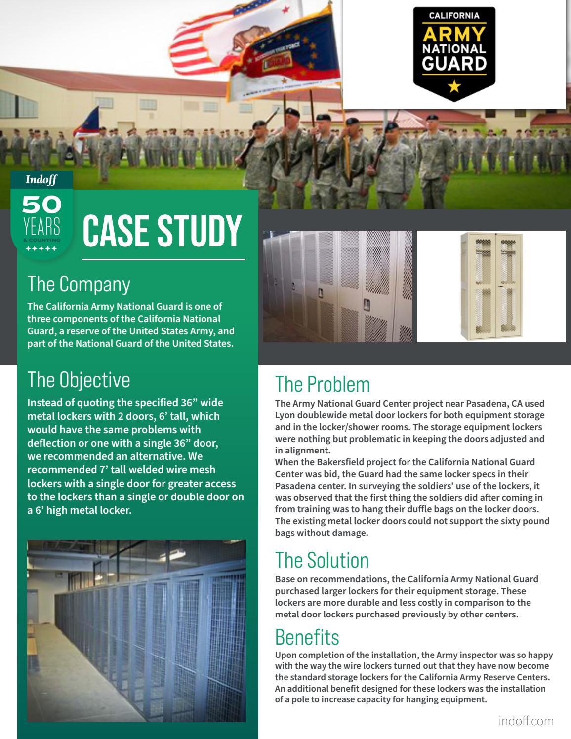Indoff Case Study - California Army National Guard by Indoff Inc. - Issuu