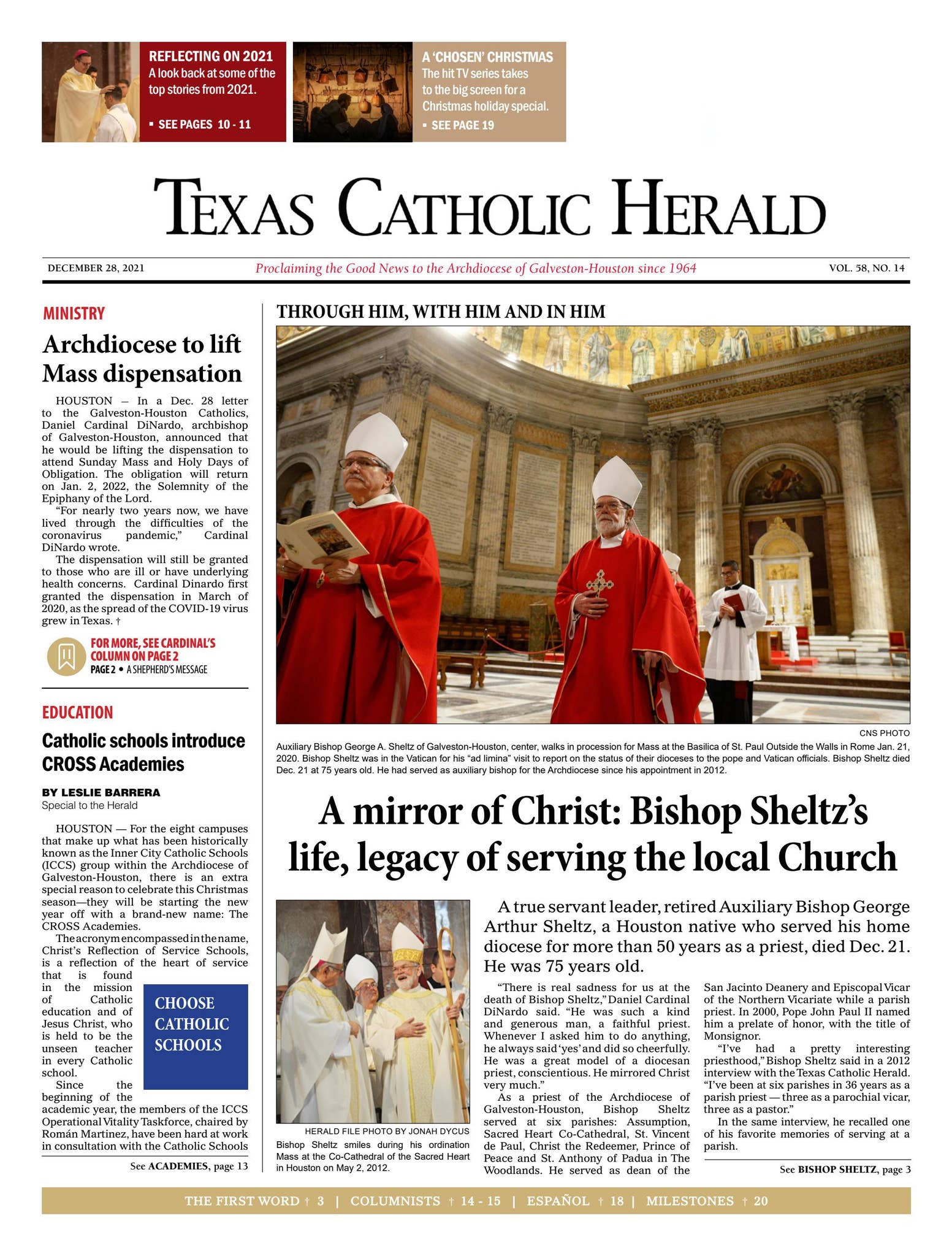 Texas Catholic Herald - Dec. 28, 2021 by Texas Catholic Herald - Issuu