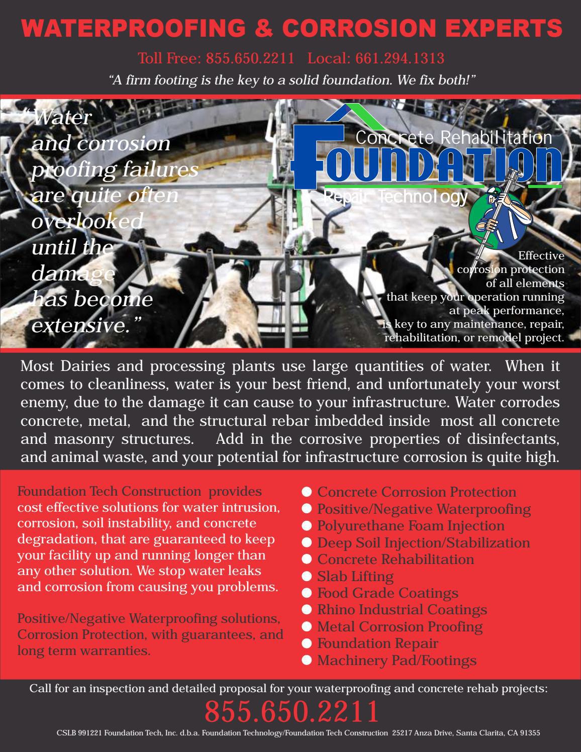 Foundation Technology: Dairy Waterproofing Flyer by Foundationtech - Issuu