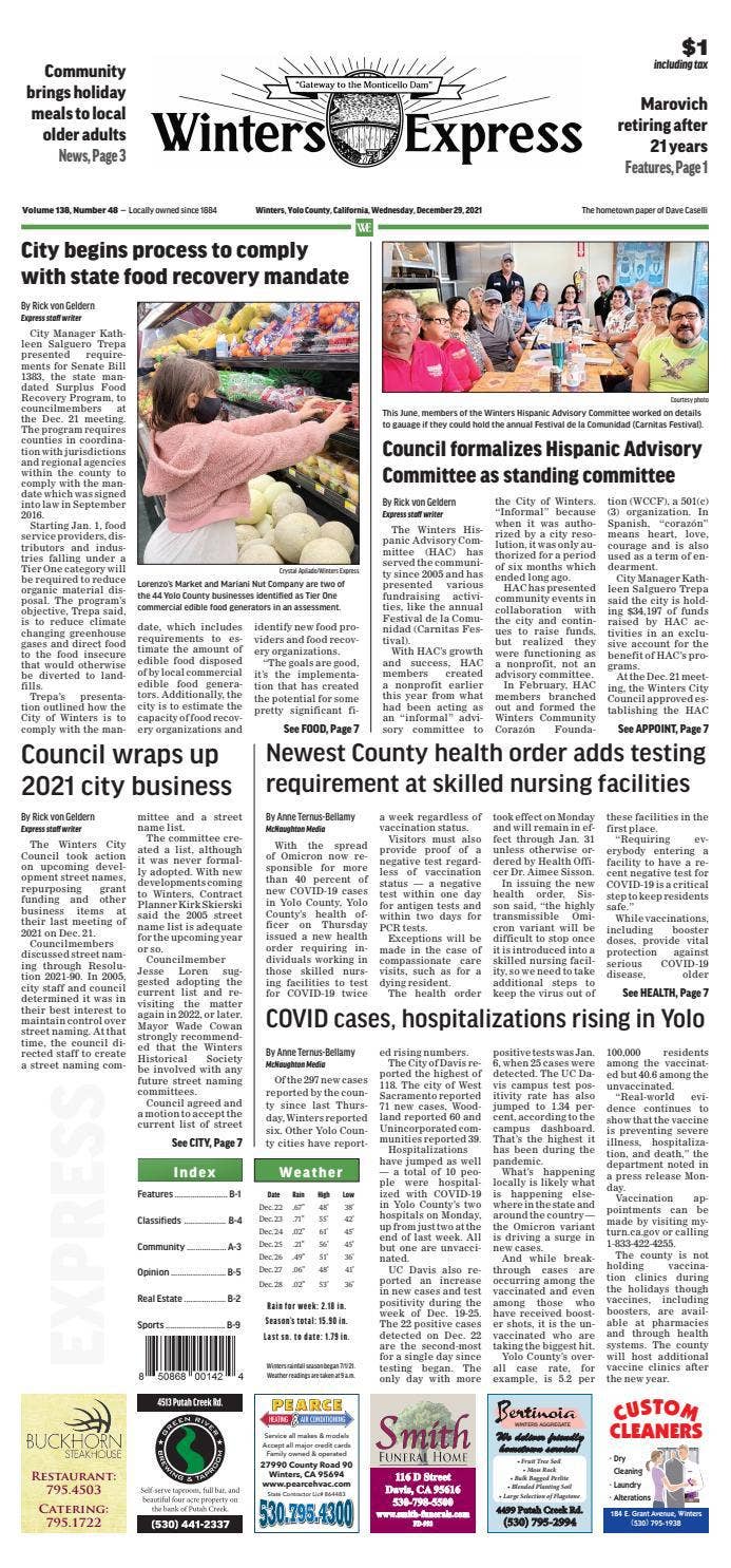Winters Express - 12/29/2021 by mcnaughtonmedia - Issuu