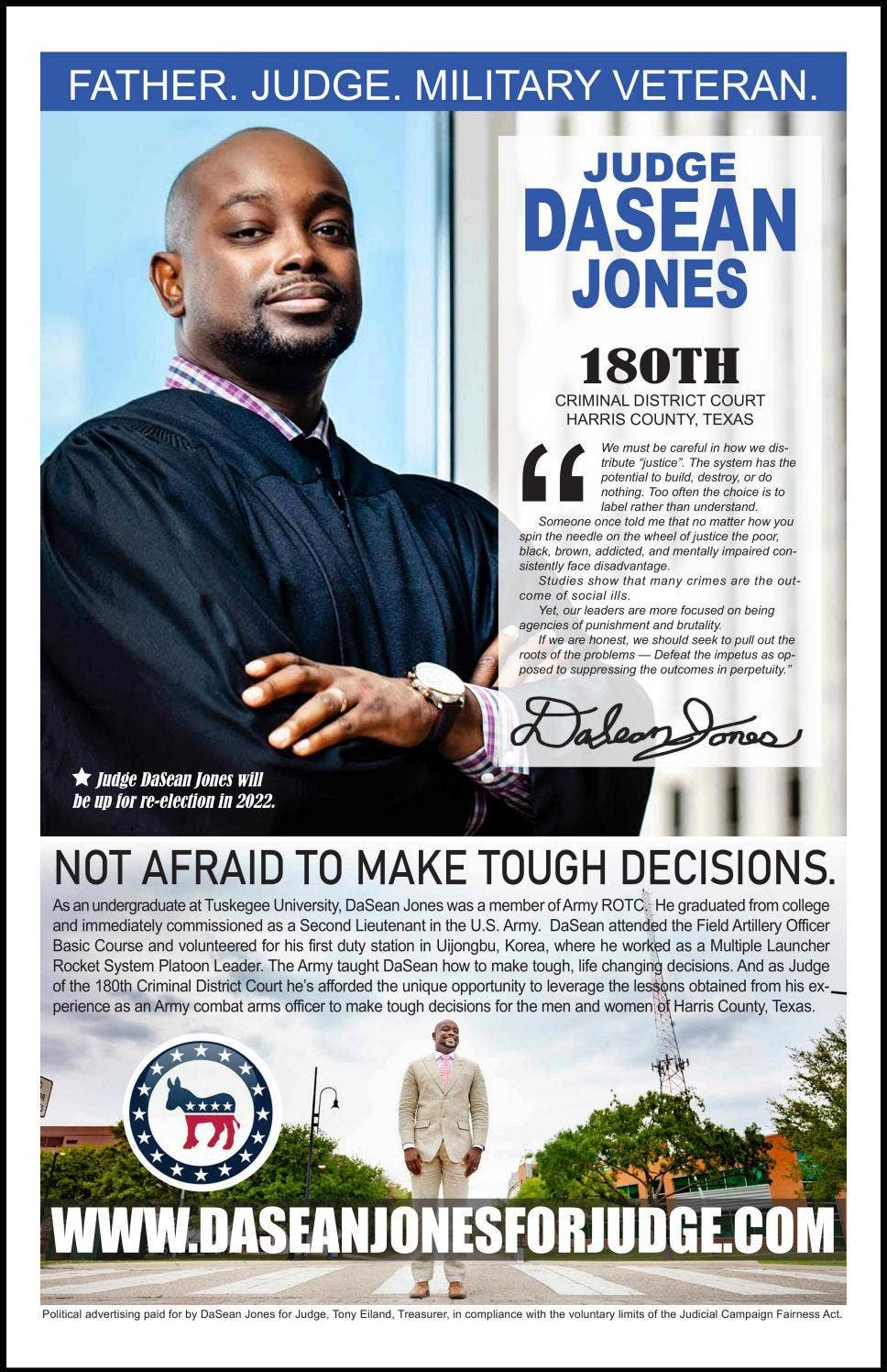 Judge DaSean Jones is Running for Re-Election in 2022 by Aubrey R ...