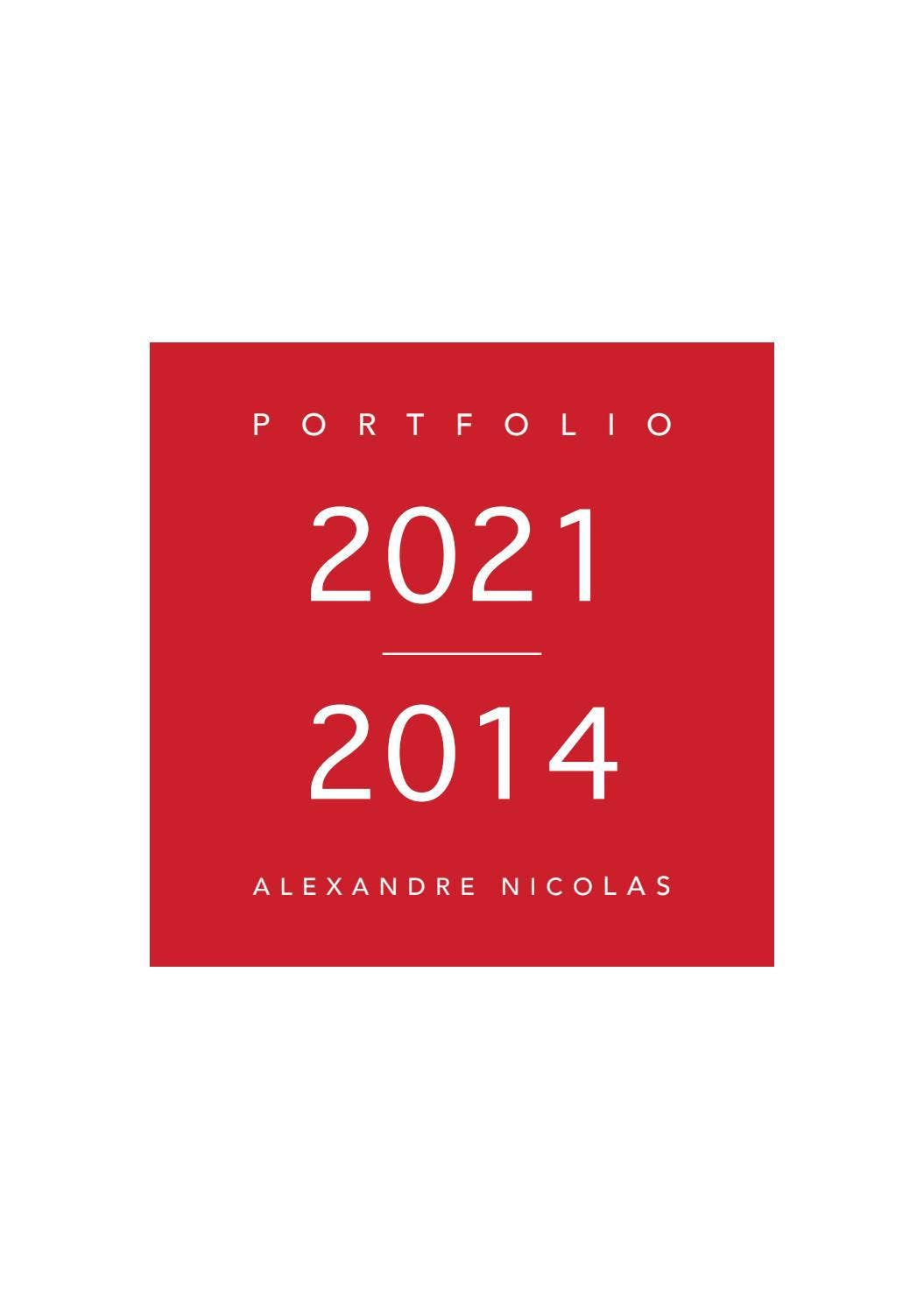 Alexandre NICOLAS Portfolio Architecture 2021 by Alexandre NICOLAS - Issuu