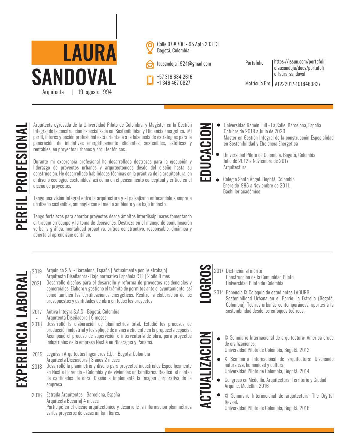 curriculum vintage Laura Sandoval J. by Laura Sandoval - Issuu