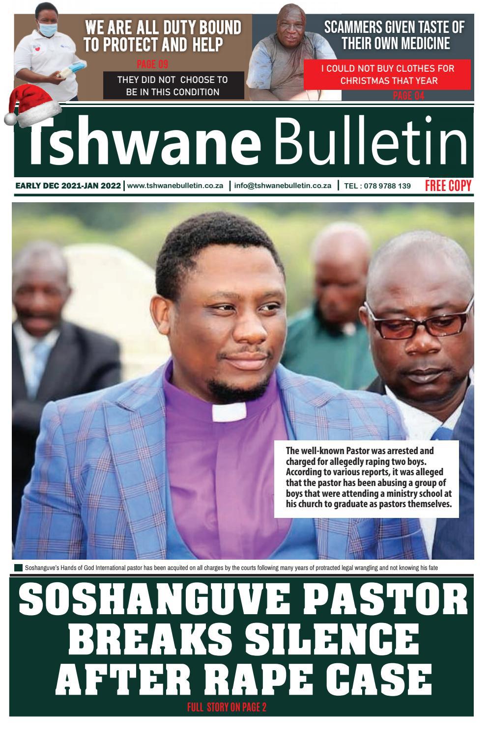 TSHWANE BULLETIN EARLY DECEMBER - JANUARY 2022pdf by Tshwane ...