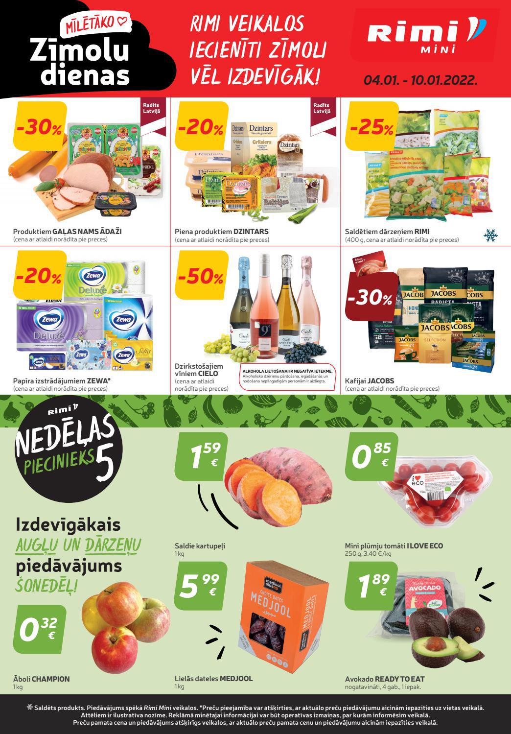 Rimi Mini piedāvājumi 04.01.-10.01.2022. by Rimi - Issuu