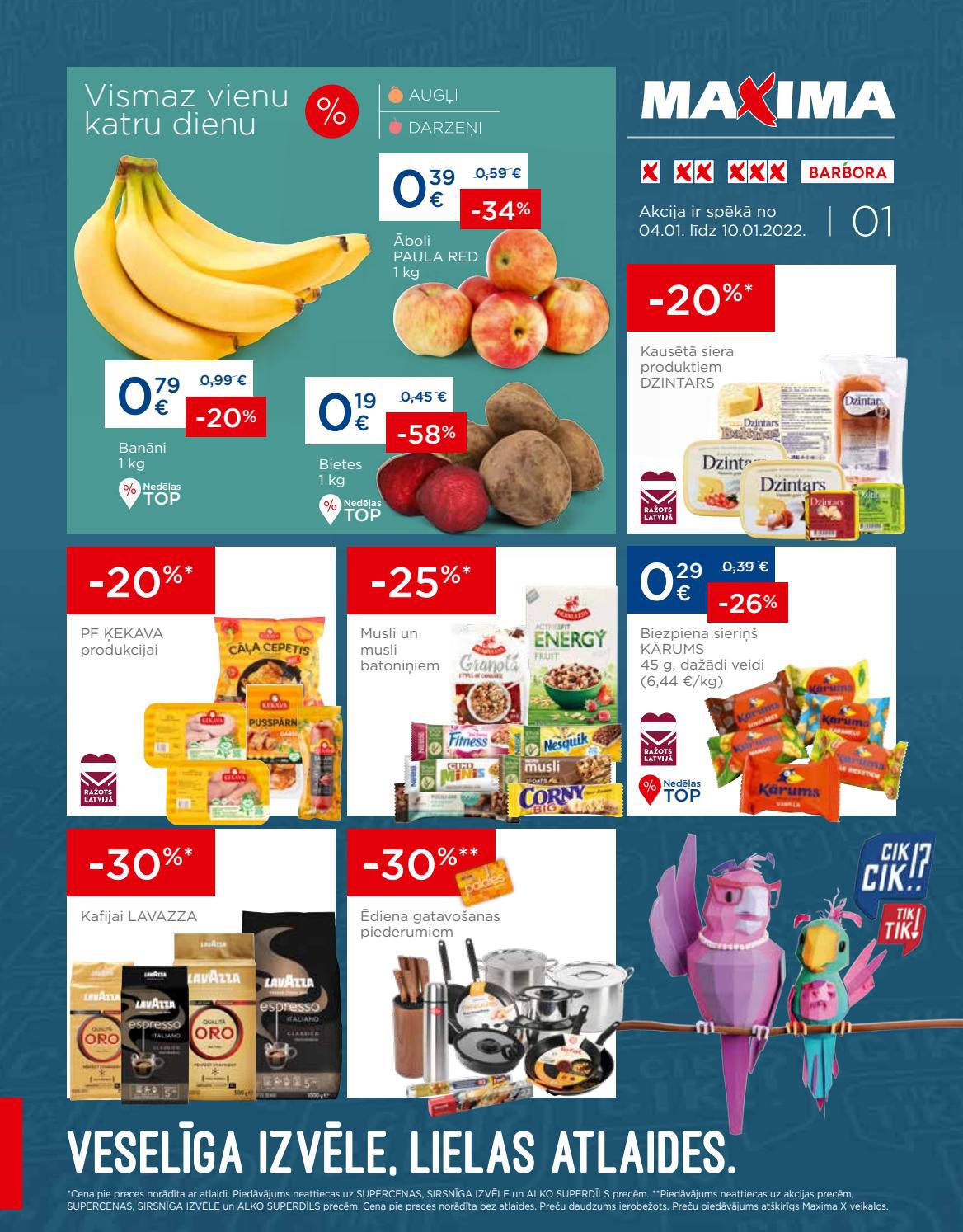 MAXIMA | X XX XXX | 04.-10.01.2022. by Maxima Latvija - Issuu