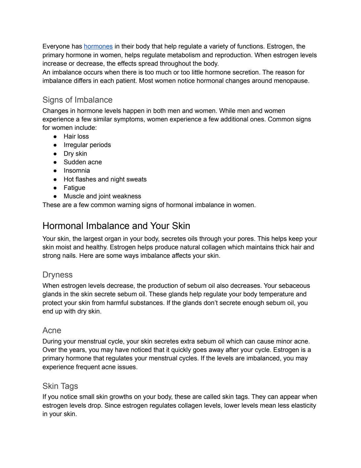 How Does A Hormonal Imbalance Affect Your Skin? by wpamplifyseocompany ...