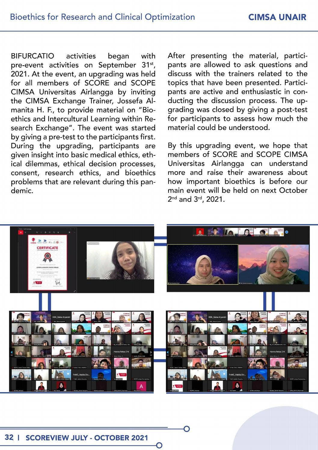 SCOREVIEW July - October 2021 by SCORE CIMSA Indonesia - Issuu