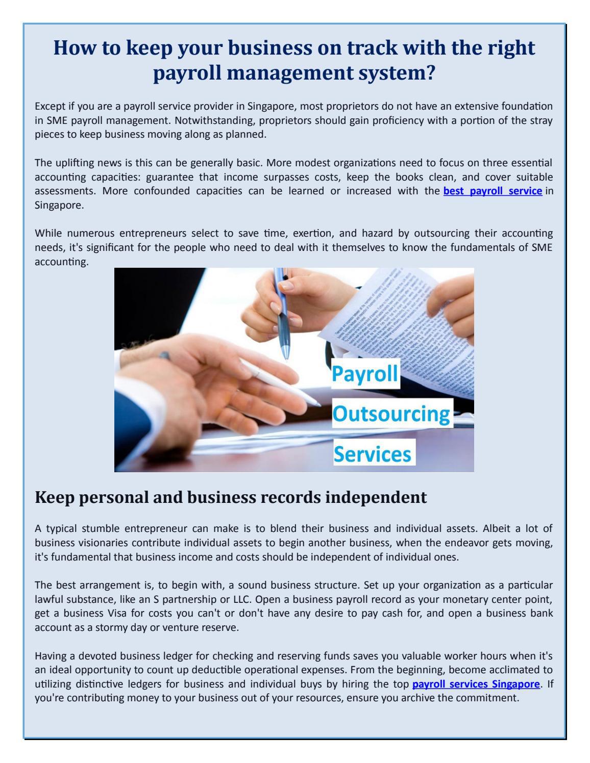How to keep your business on track with the right payroll management ...