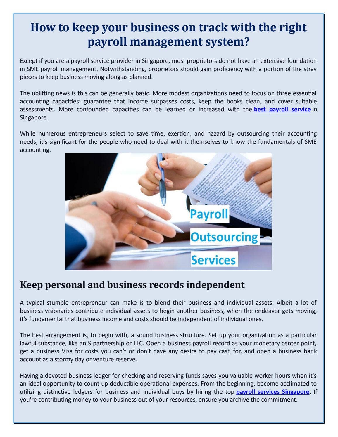 How to keep your business on track with the right payroll management ...