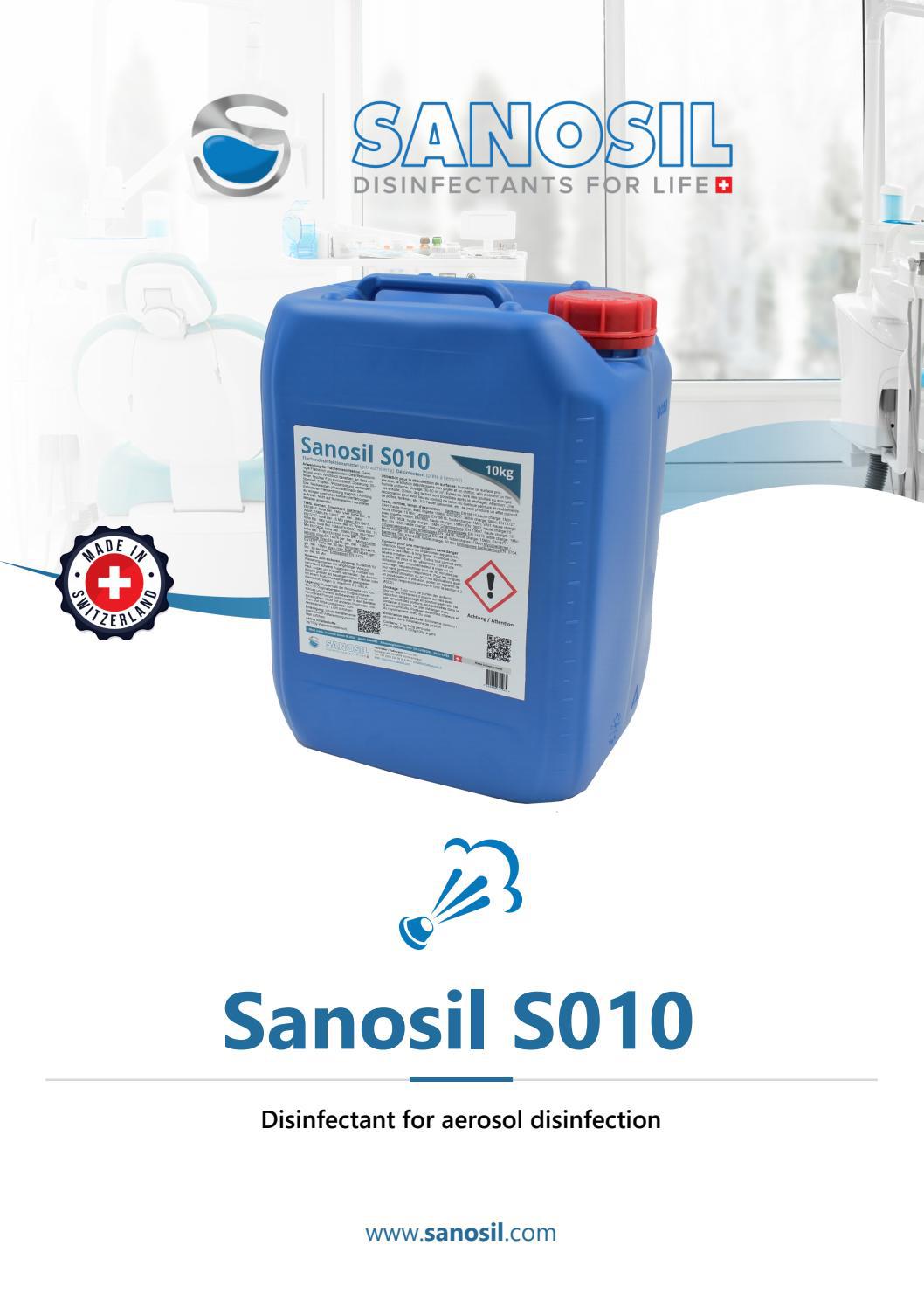 Sanosil S010 Aerosol Room Disinfectant V2.2.pdf by Sanosil - Issuu