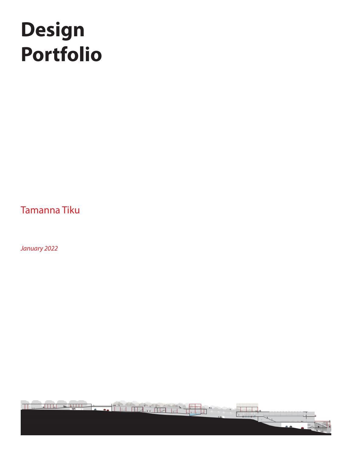 Urban Design Portfolio by Tamanna Tiku - Issuu