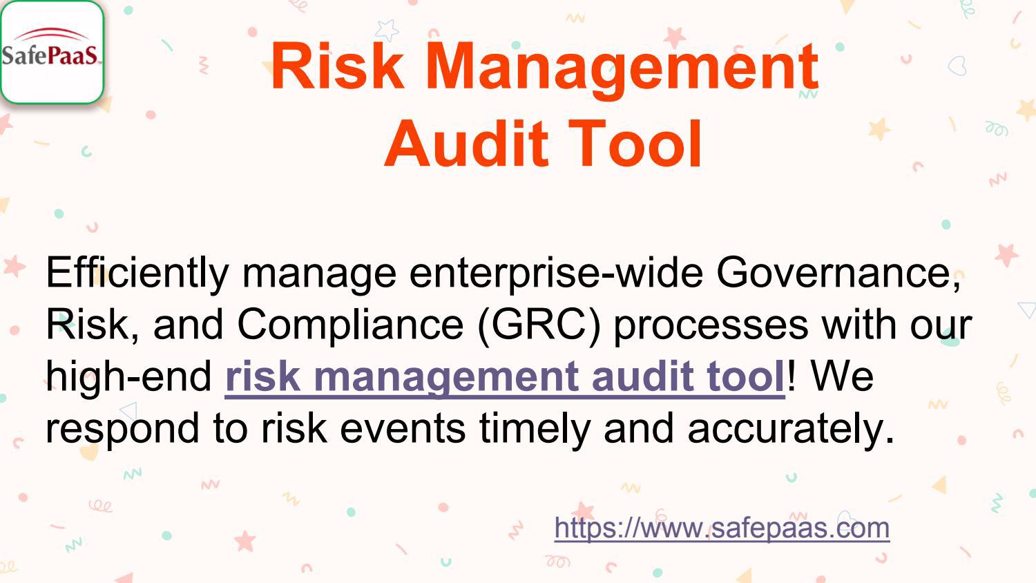 Risk Management Audit Tool by Safe PaaS - Issuu