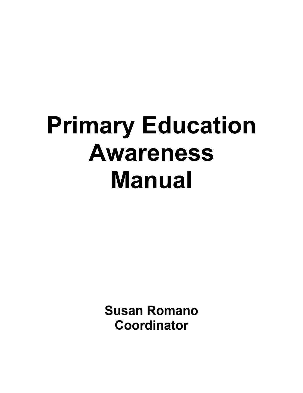 Primary Education Awareness Manual by NOVA - Issuu