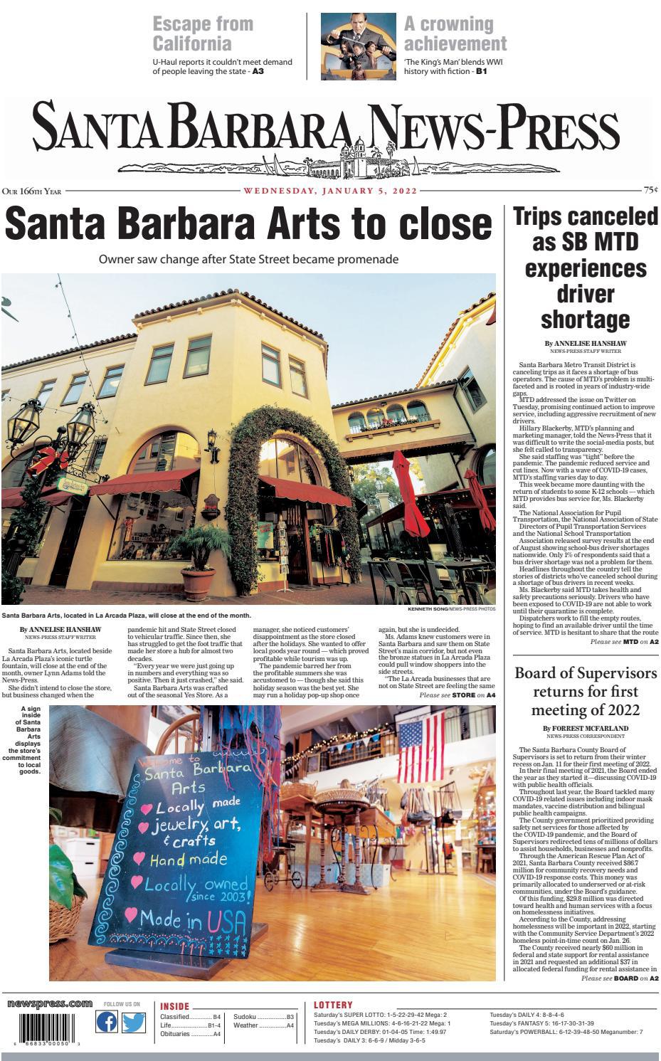 Santa Barbara News-Press: January 05, 2022 by Santa Barbara News-Press ...