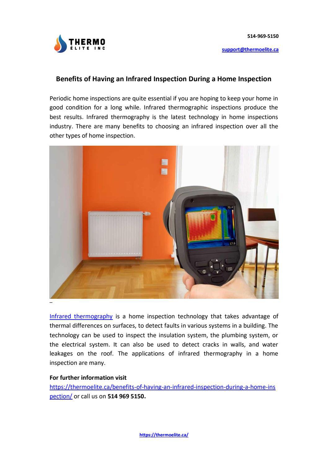 Benefits of Having an Infrared Inspection During a Home Inspection by ...