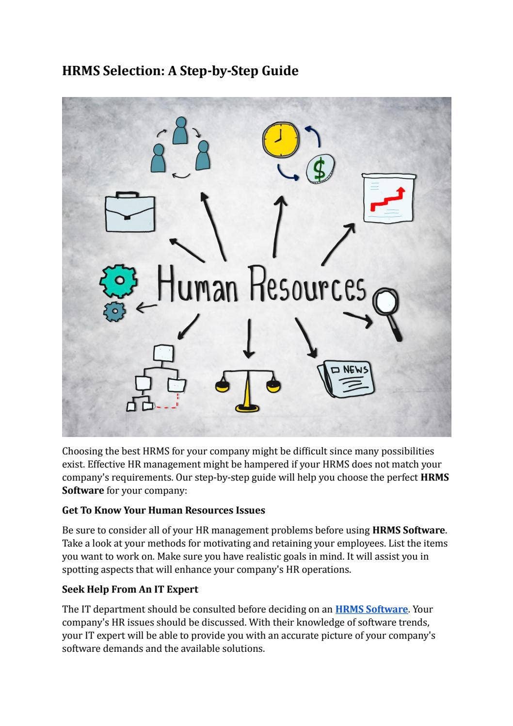 HRMS Selection: A Step-by-Step Guide by leenadavis - Issuu