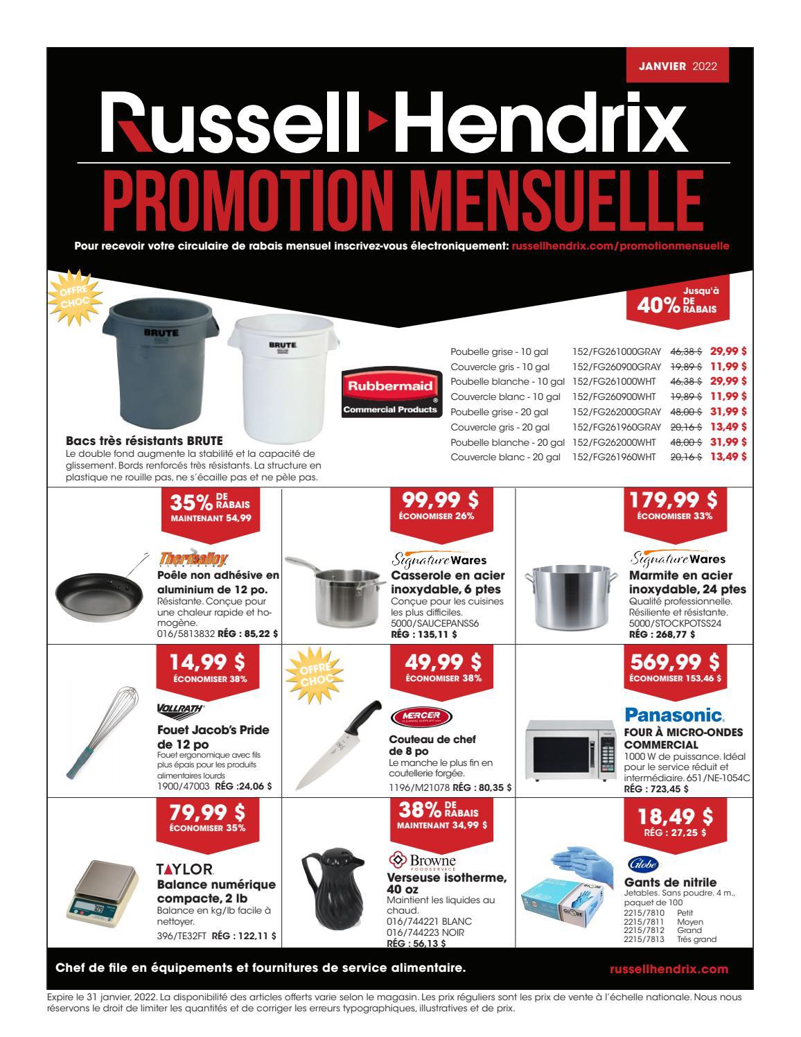 Promotion Mensuelle Janvier 2022 by Russell Hendrix Foodservice ...