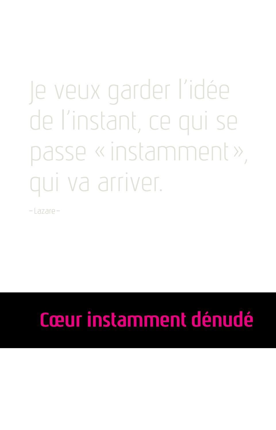 Cœur instamment dénudé | Programme de salle by Théâtre national de ...