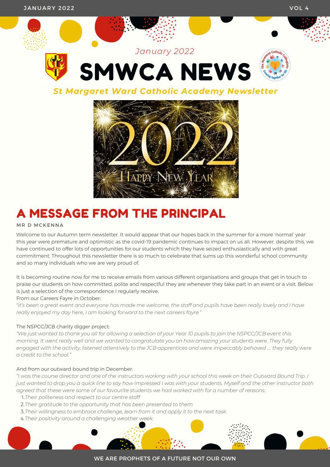 SMWCA Autumn Term Newsletter 2021 by StMargaretWardCatholicAcademy - Issuu