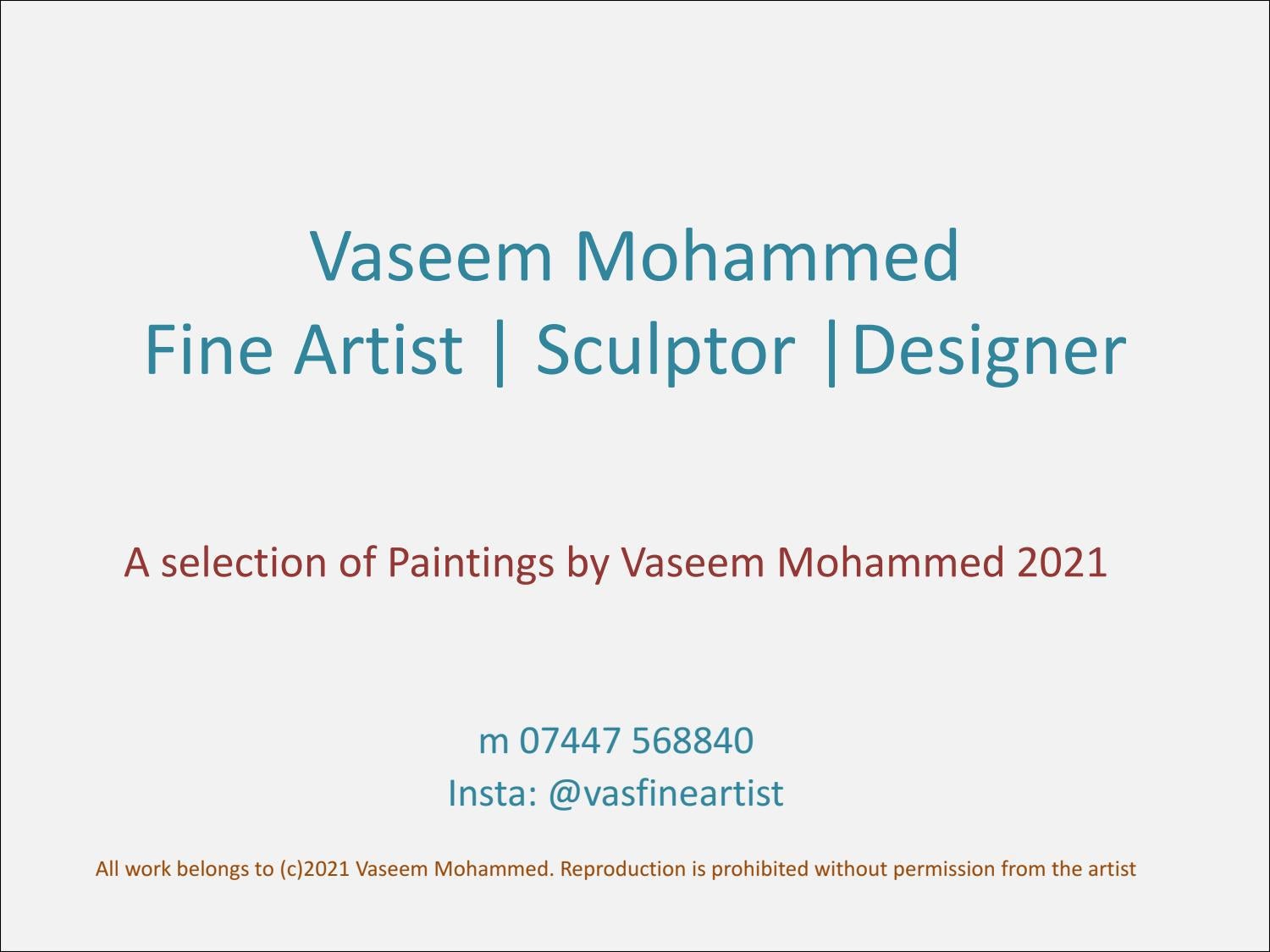 Vaseem Mohammed January 2022 by Vaseem Mohammed | Fine Artist - Issuu