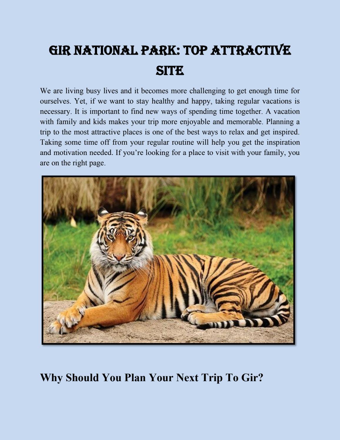 Gir National Park: Top Attractive Site by Gir Lion Safari - Issuu
