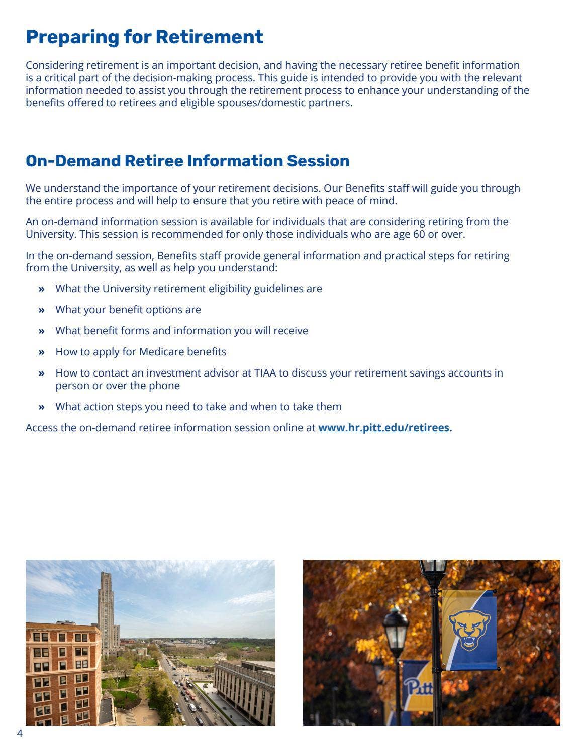2022 Summary Guide to Retiree Benefits by University of Pittsburgh ...