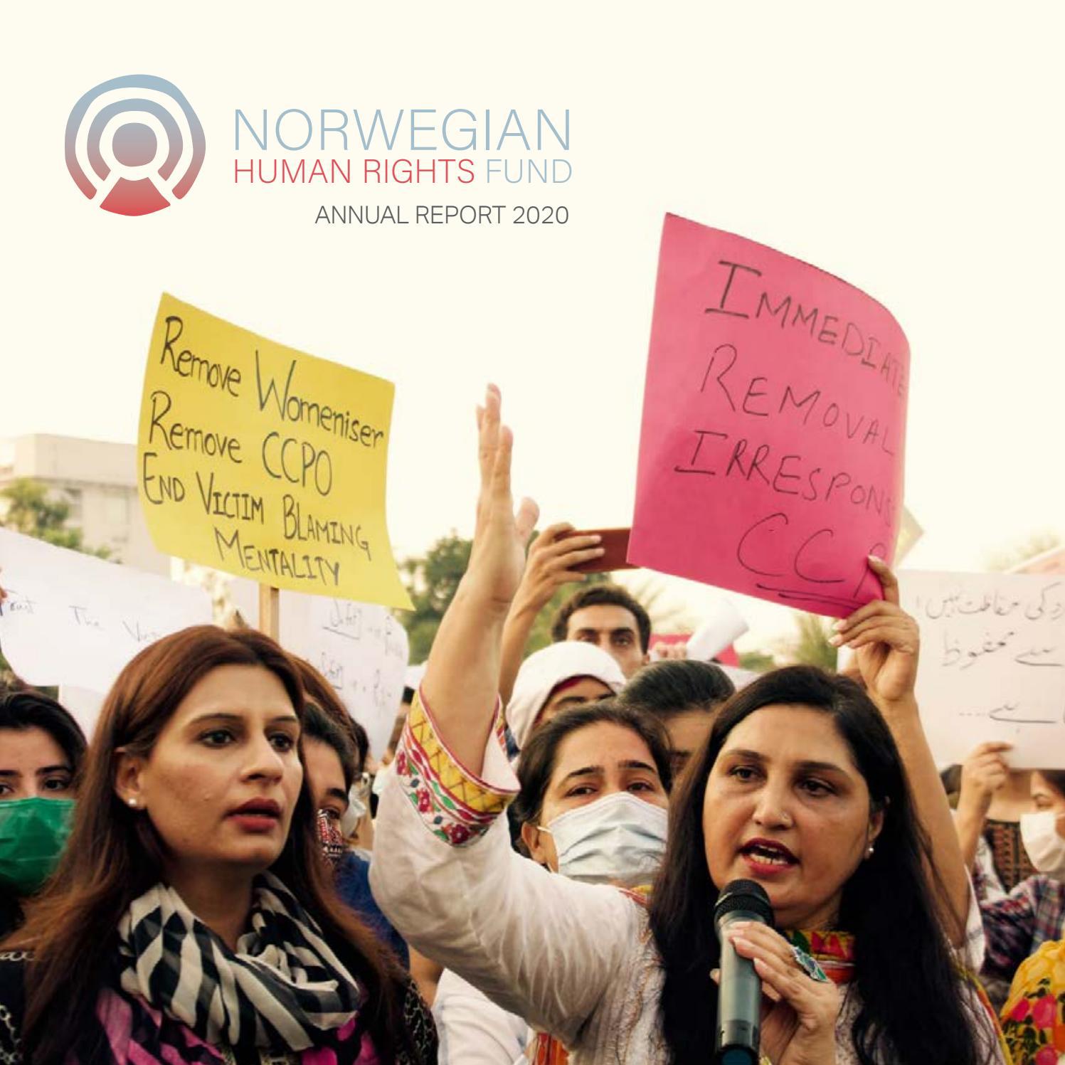 Norwegian Human Rights Fund: Annual Report 2020 by Willhemina Wahlin ...