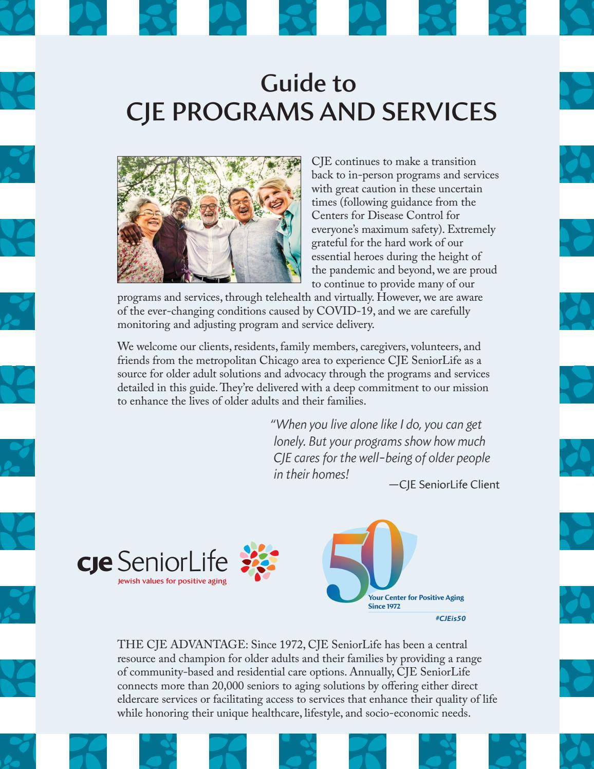 OUR SERVICE & CARE CONTINUUM by CJE SeniorLife - Issuu